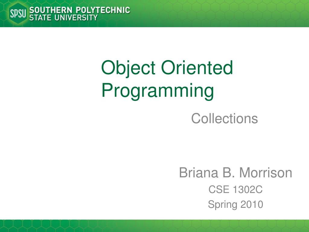 PPT - Object Oriented Programming PowerPoint Presentation, free ...