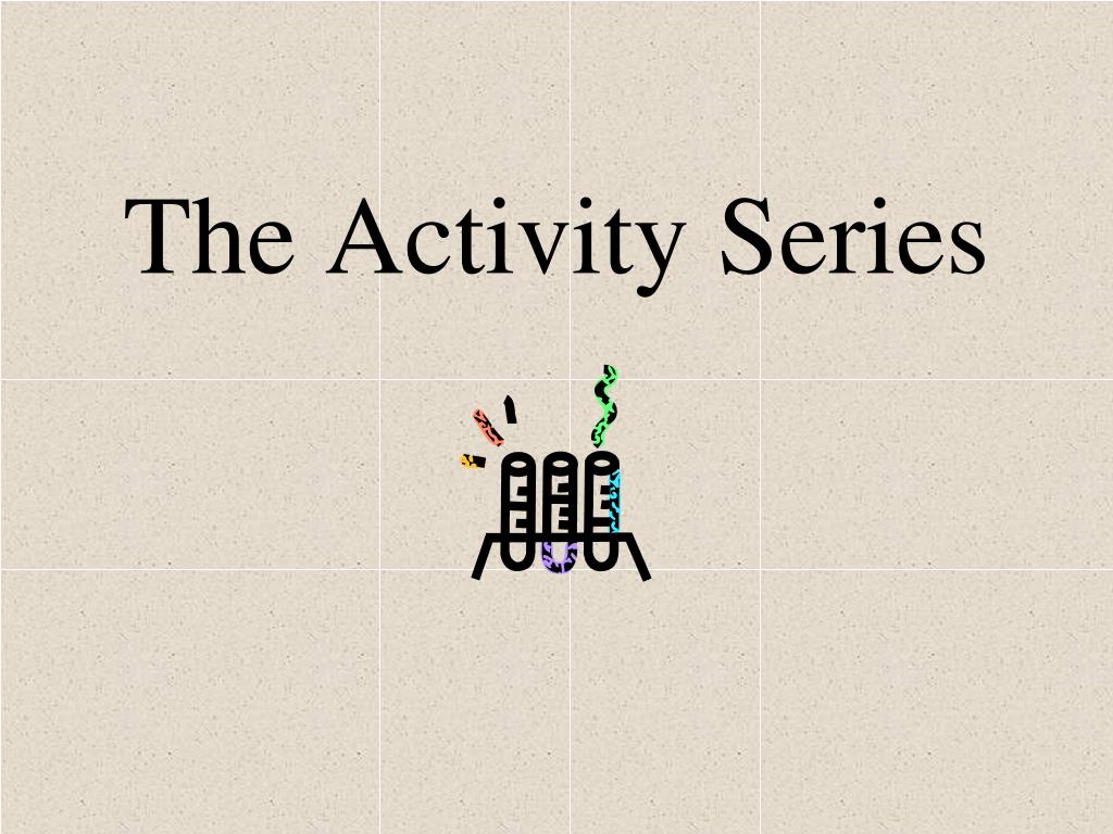 PPT - The Activity Series PowerPoint Presentation, free download - ID ...
