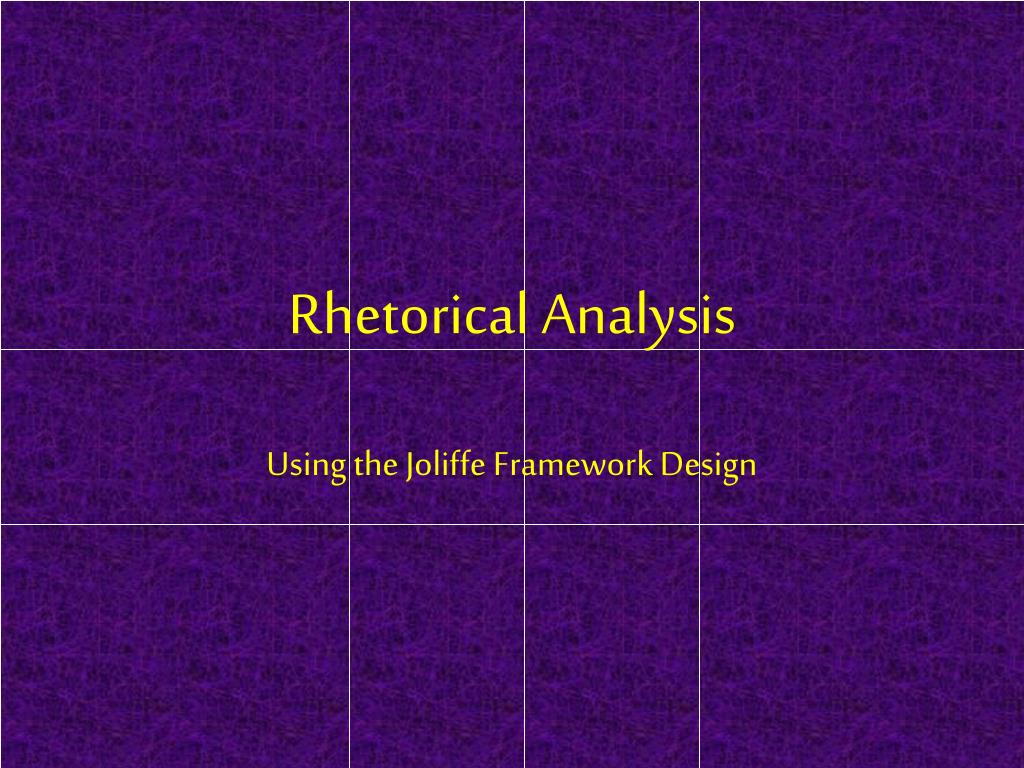 PPT - Rhetorical Analysis PowerPoint Presentation, free download - ID ...