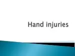 PPT - Hand Injuries PowerPoint Presentation, free download - ID:375424
