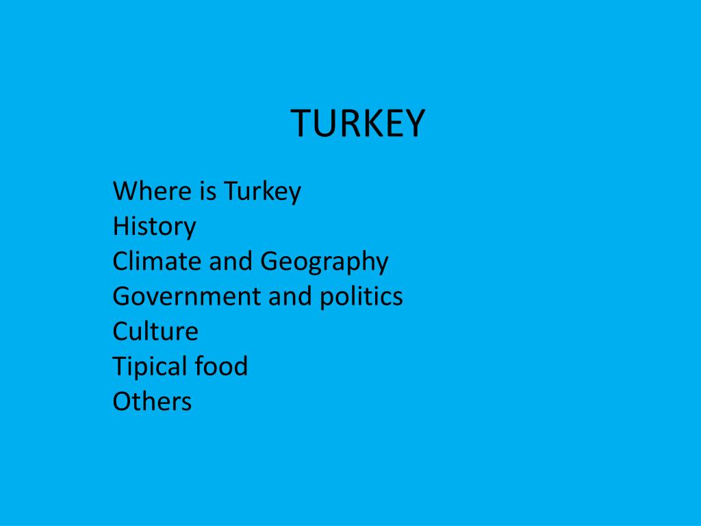PPT - TURKEY PowerPoint Presentation, free download - ID:2188860