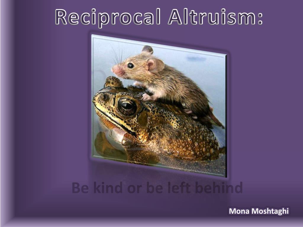 PPT - Reciprocal Altruism: PowerPoint Presentation, free download - ID ...