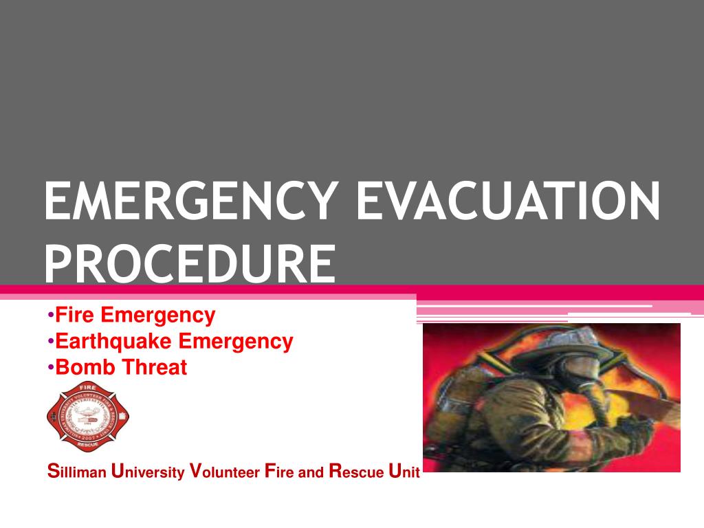 PPT - EMERGENCY EVACUATION PROCEDURE PowerPoint Presentation, free ...