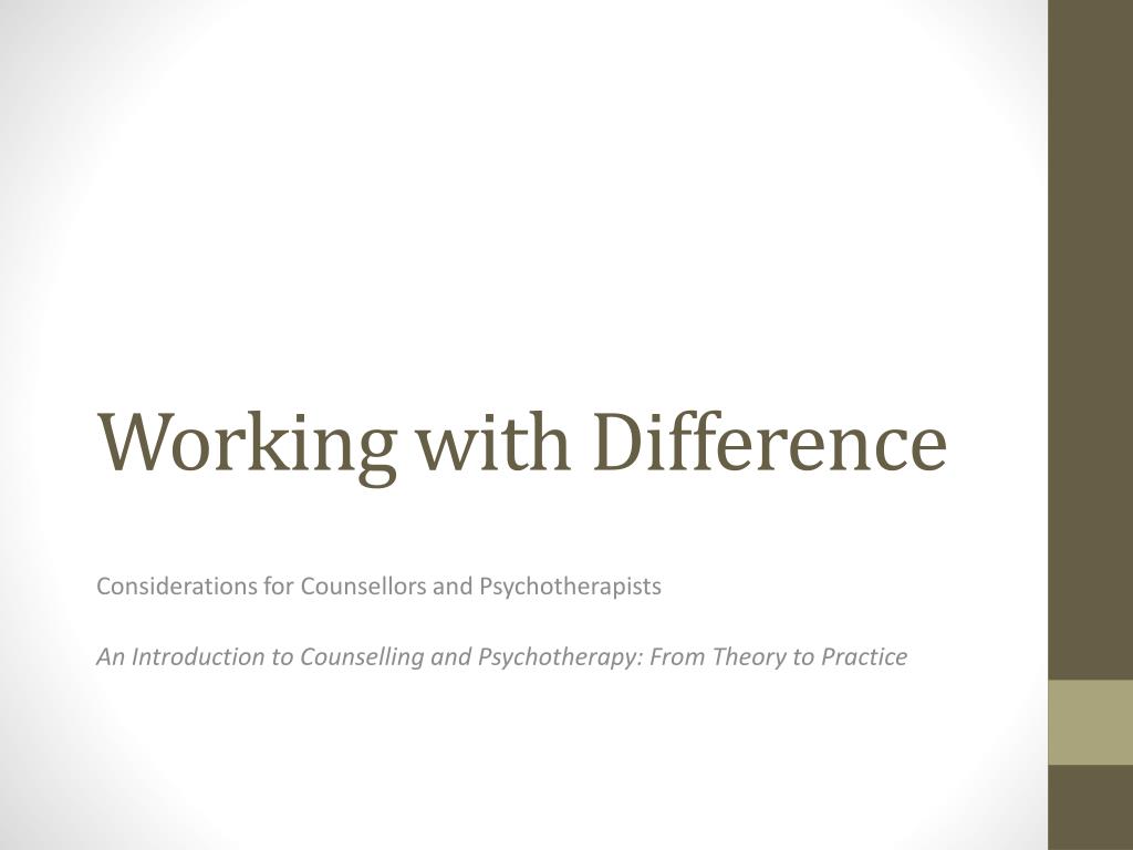 PPT - Working with Difference PowerPoint Presentation, free download ...
