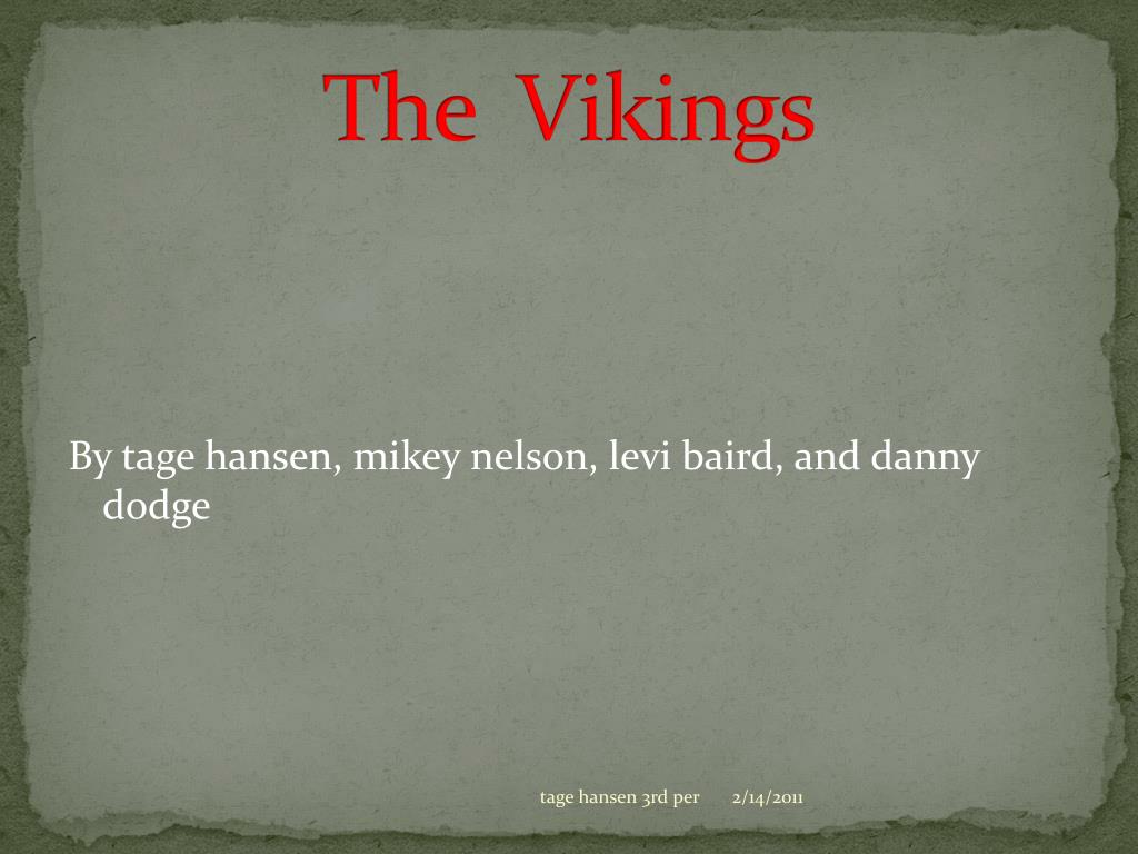 PPT - The Vikings PowerPoint Presentation, free download - ID:2192441