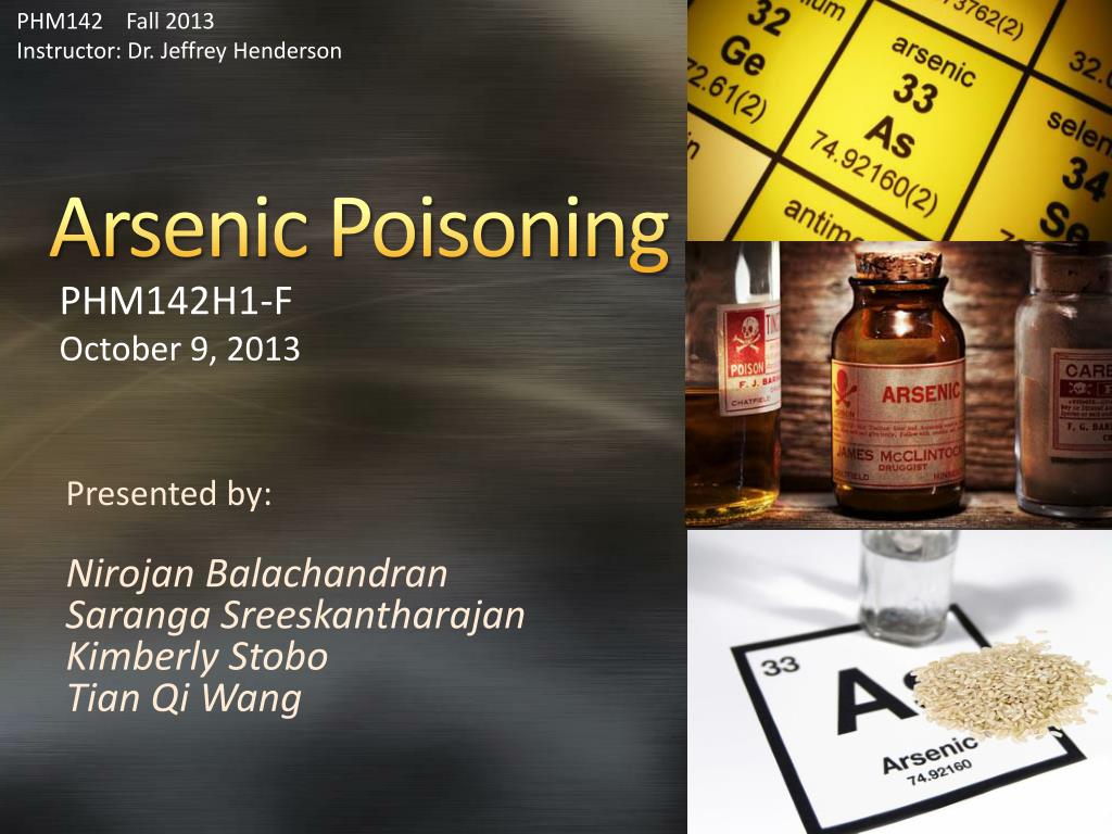 PPT - Arsenic Poisoning PowerPoint Presentation, free download - ID:2195570