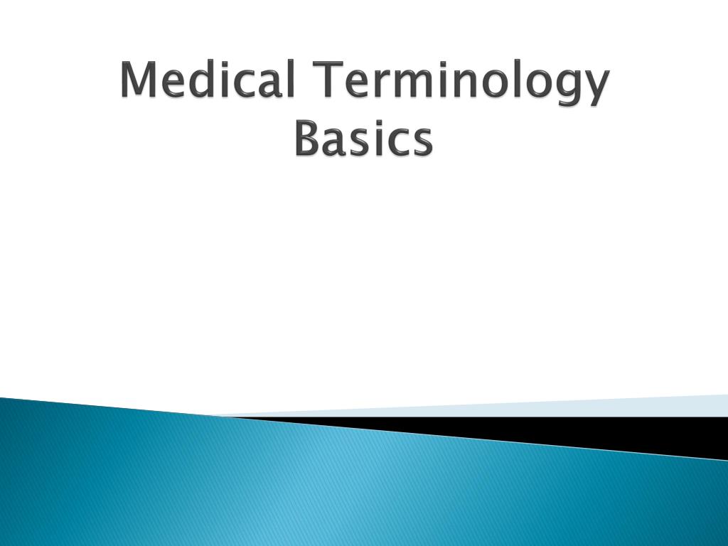 PPT - Medical Terminology Basics PowerPoint Presentation, free download ...