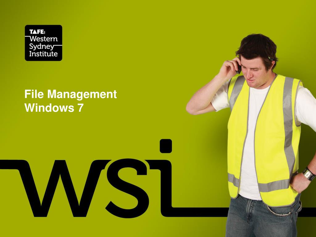 PPT - File Management Windows 7 PowerPoint Presentation, free download ...