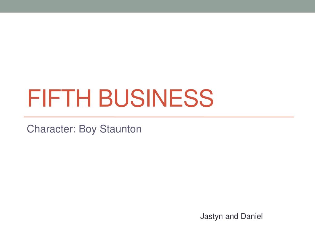 PPT - Fifth Business PowerPoint Presentation, free download - ID:2195948