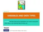 PPT - Types of Variables PowerPoint Presentation, free download - ID ...