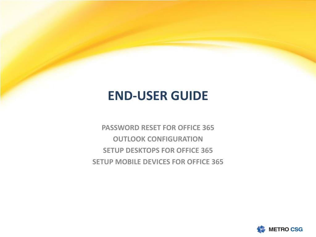 PPT - END-USER GUIDE PowerPoint Presentation, free download - ID:2196222