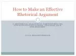PPT - How to formulate an argument PowerPoint Presentation, free ...