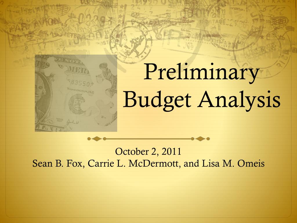 PPT - Preliminary Budget Analysis PowerPoint Presentation, free ...