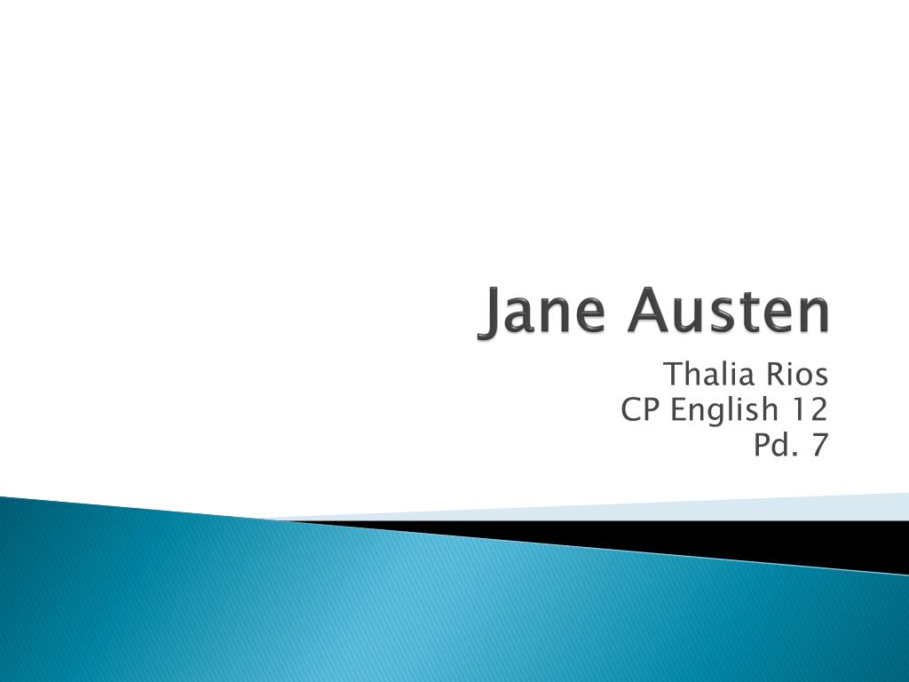 PPT - Jane Austen PowerPoint Presentation, free download - ID:2196913