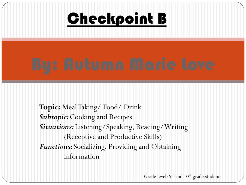PPT - Checkpoint B PowerPoint Presentation, free download - ID:2200181