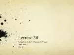 PPT - Lecture 2b PowerPoint Presentation, free download - ID:2204508