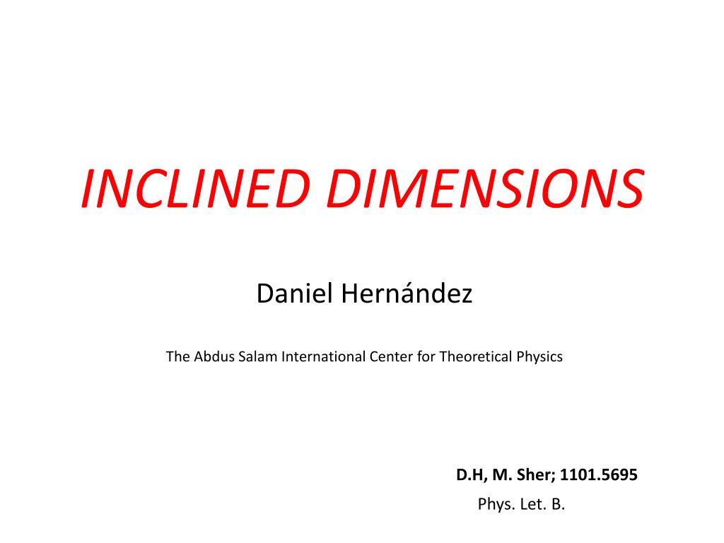 PPT - INCLINED DIMENSIONS PowerPoint Presentation, free download - ID ...