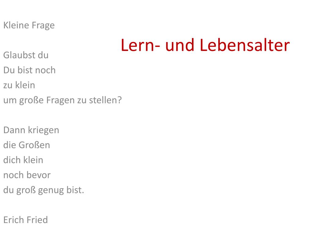 PPT - Lern- und Lebensalter PowerPoint Presentation, free download - ID ...