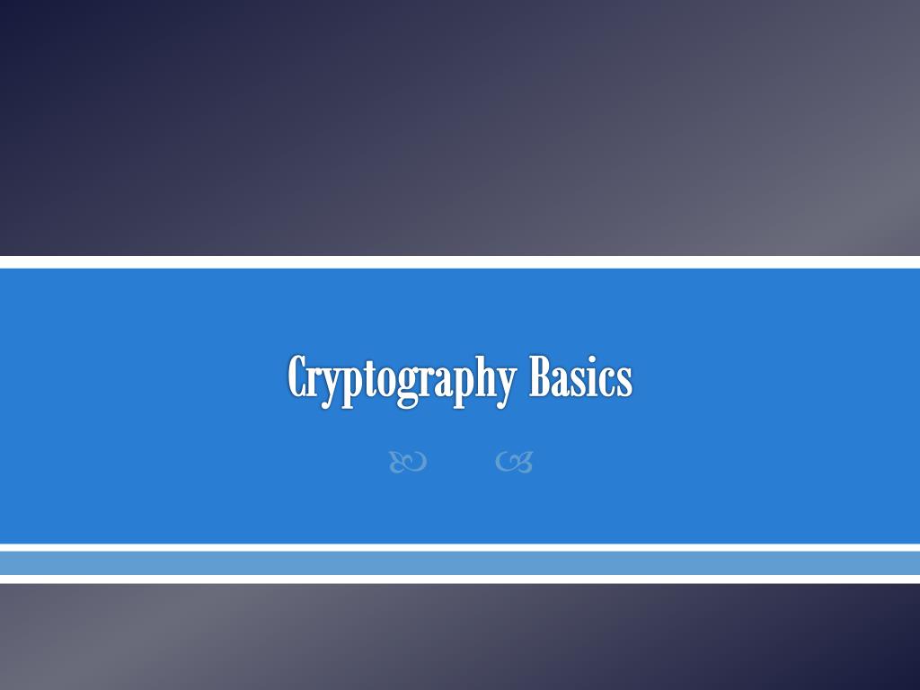 PPT - Cryptography Basics PowerPoint Presentation, free download - ID ...