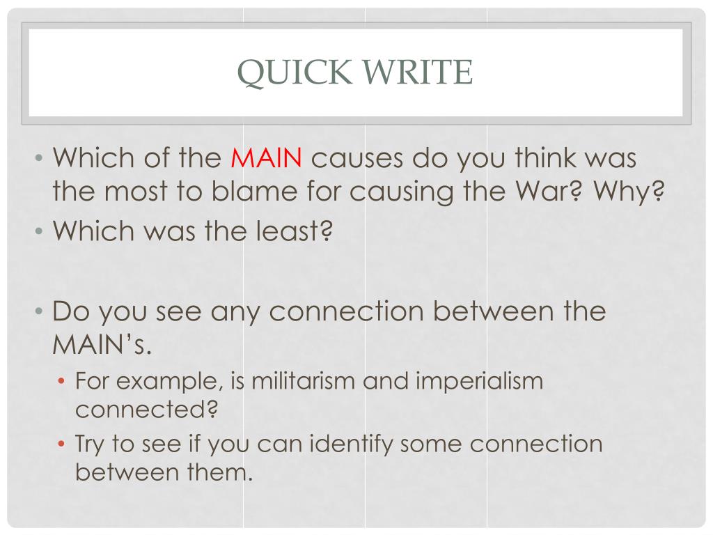 PPT - Quick Write PowerPoint Presentation, free download - ID:2204855