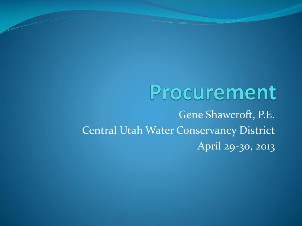 PPT - Procurement PowerPoint Presentation, free download - ID:2204949