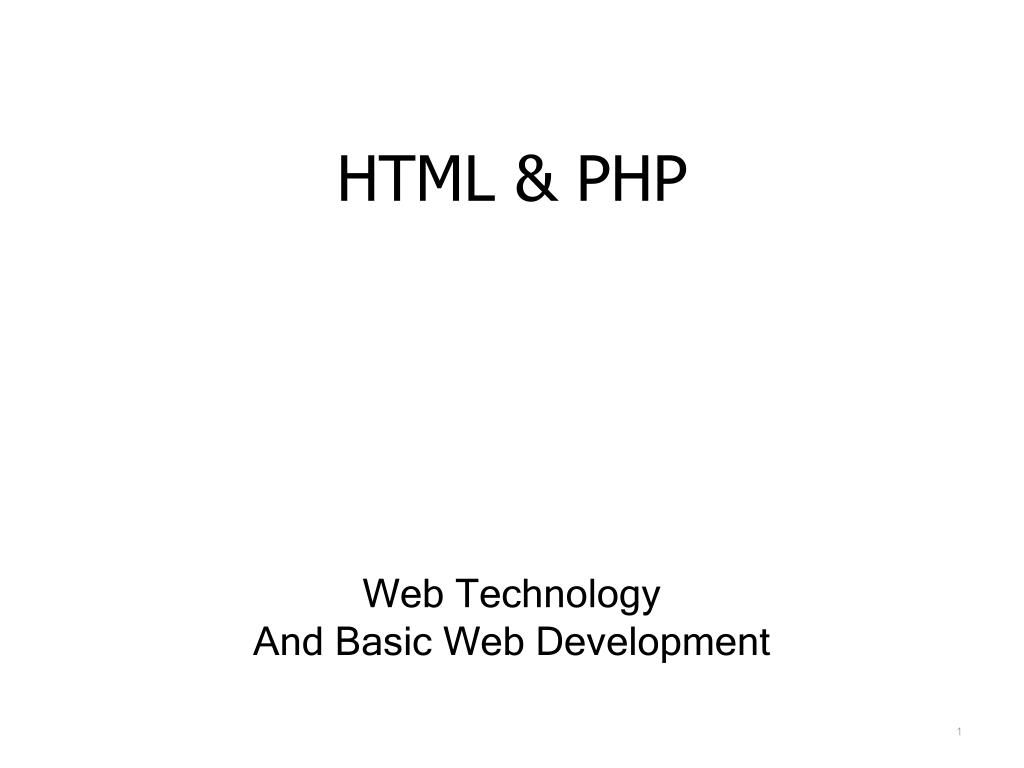 PPT - HTML & PHP PowerPoint Presentation, free download - ID:2204954