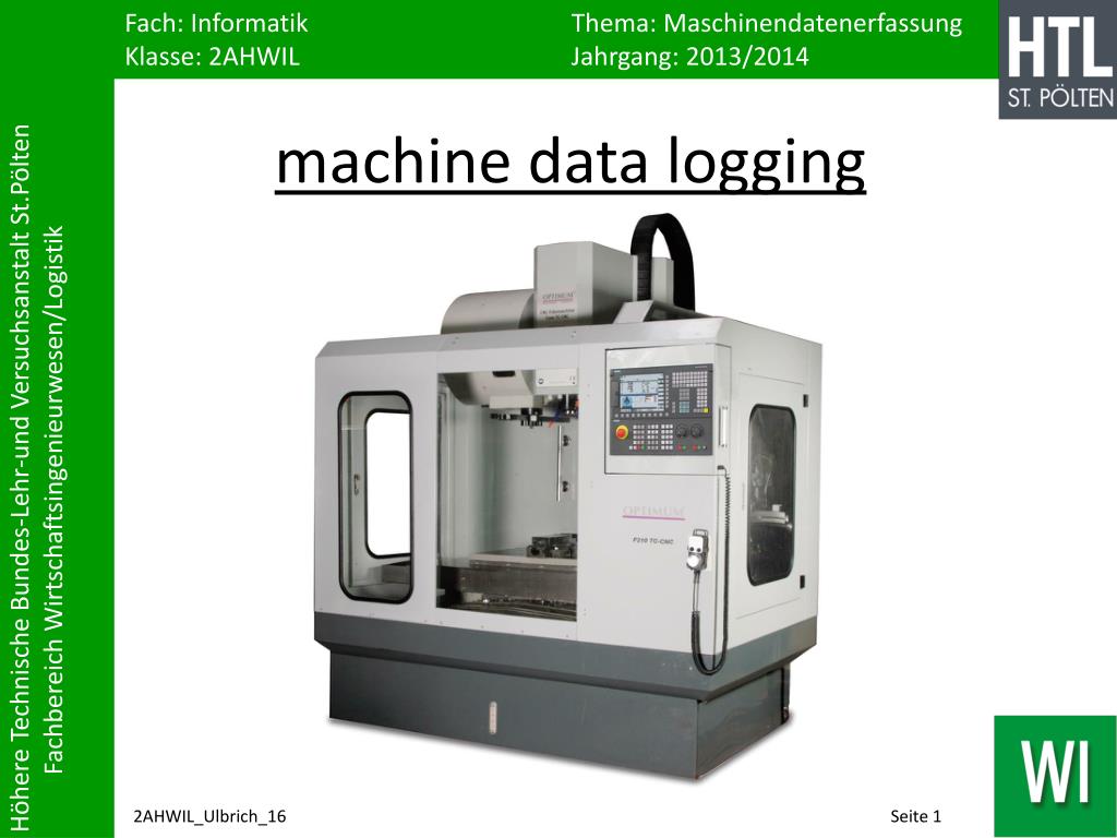 PPT - machine data logging PowerPoint Presentation, free download - ID ...