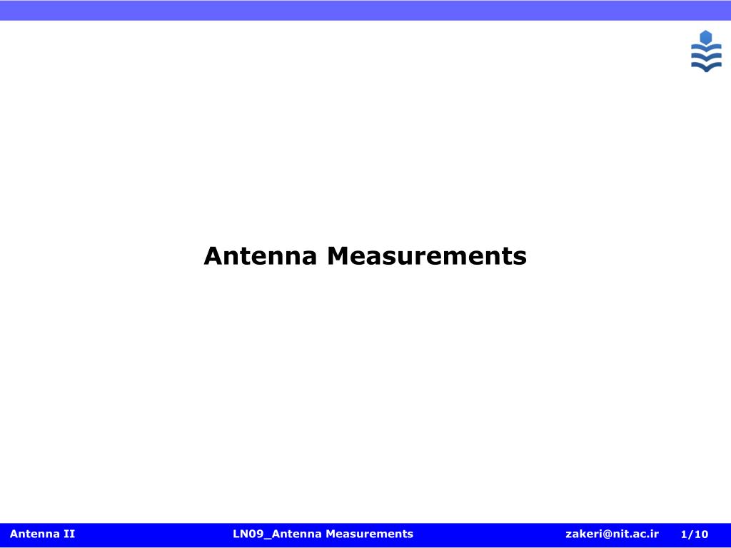 PPT - Antenna Measurements PowerPoint Presentation, free download - ID ...