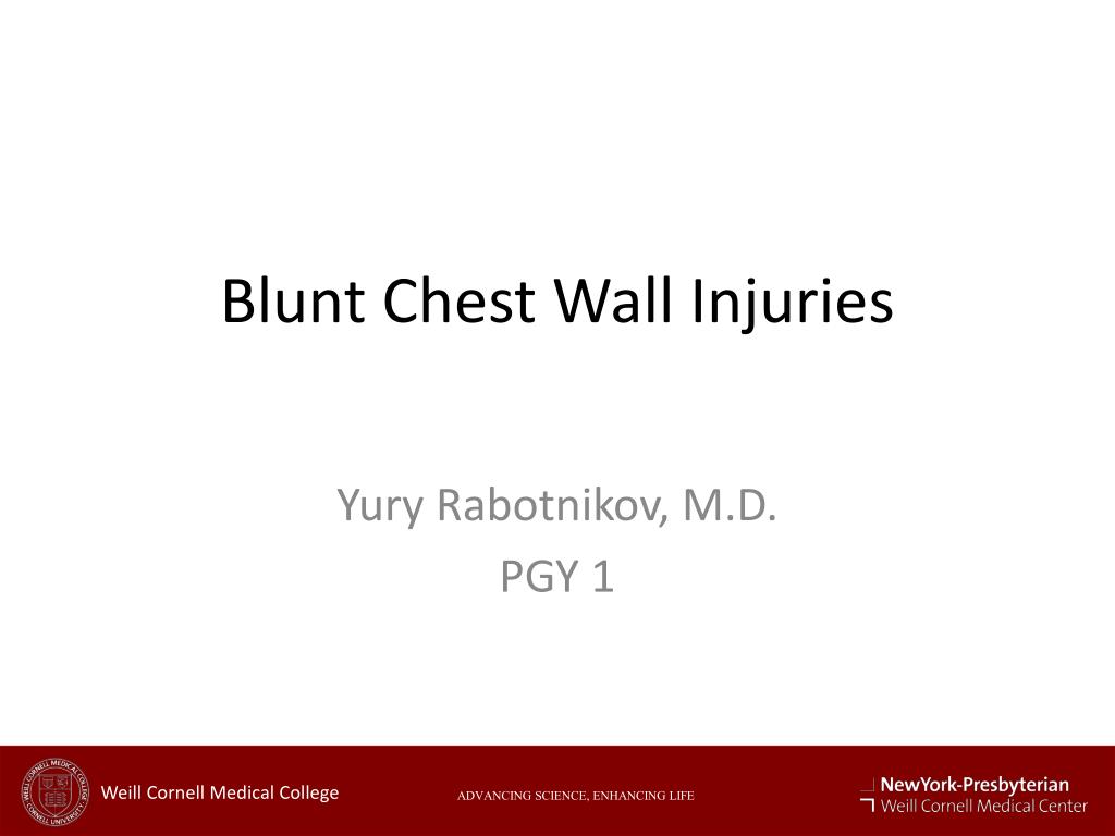 PPT - Blunt Chest Wall Injuries PowerPoint Presentation, free download ...