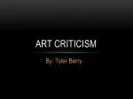 PPT - THE ART CRITICISM PROCESS DESCRIBE ANALYZE INTERPRET EVALUATE ...