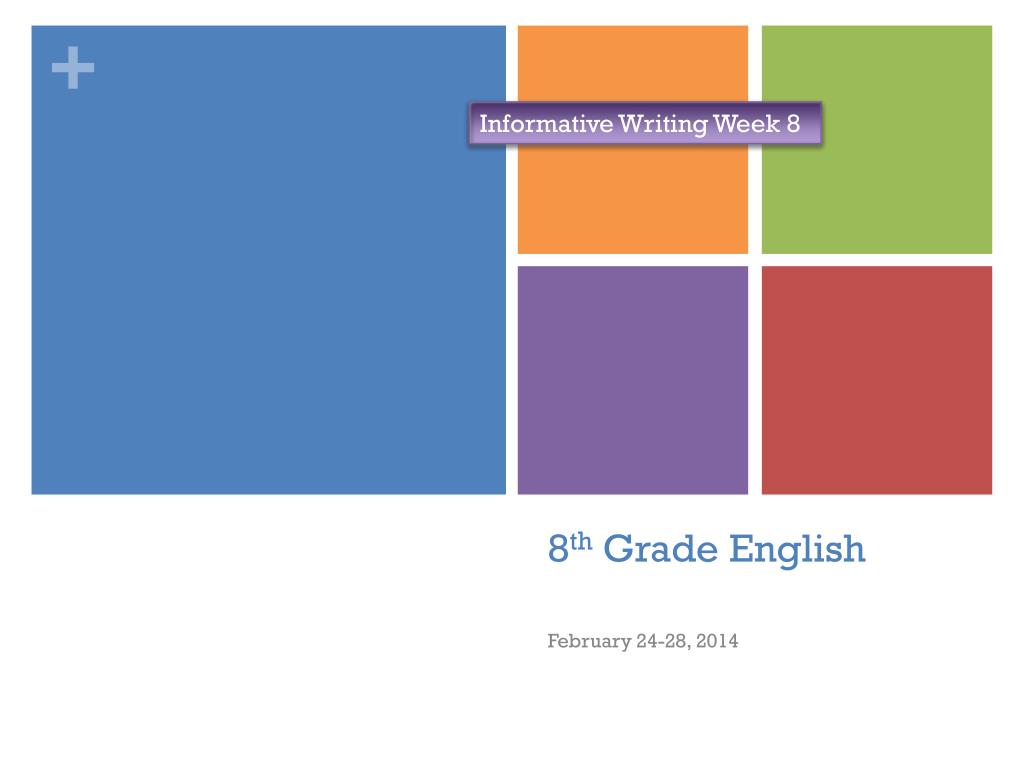 PPT - 8 th Grade English PowerPoint Presentation, free download - ID ...