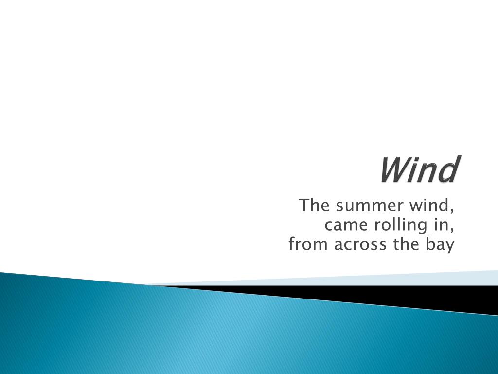 PPT - Wind PowerPoint Presentation, free download - ID:2212913