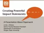 PPT - Environmental Impact Statements PowerPoint Presentation, free ...