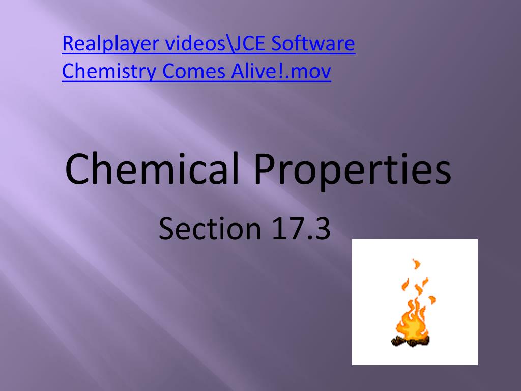 PPT - Chemical Properties PowerPoint Presentation, free download - ID ...