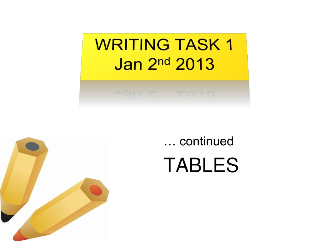 PPT - WRITING TASK 1 Jan 2 nd 2013 PowerPoint Presentation, free ...