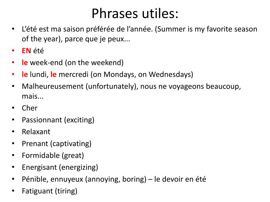 PPT - Phrases utiles: PowerPoint Presentation, free download - ID:2216139