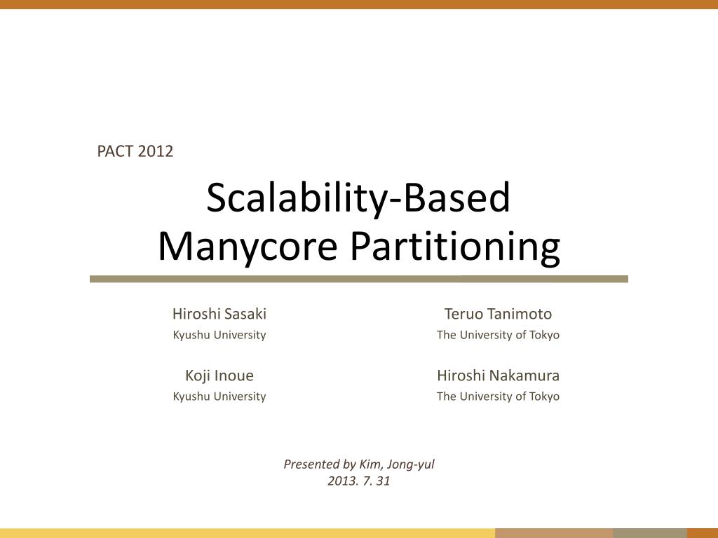 PPT - Scalability-Based Manycore Partitioning PowerPoint Presentation ...