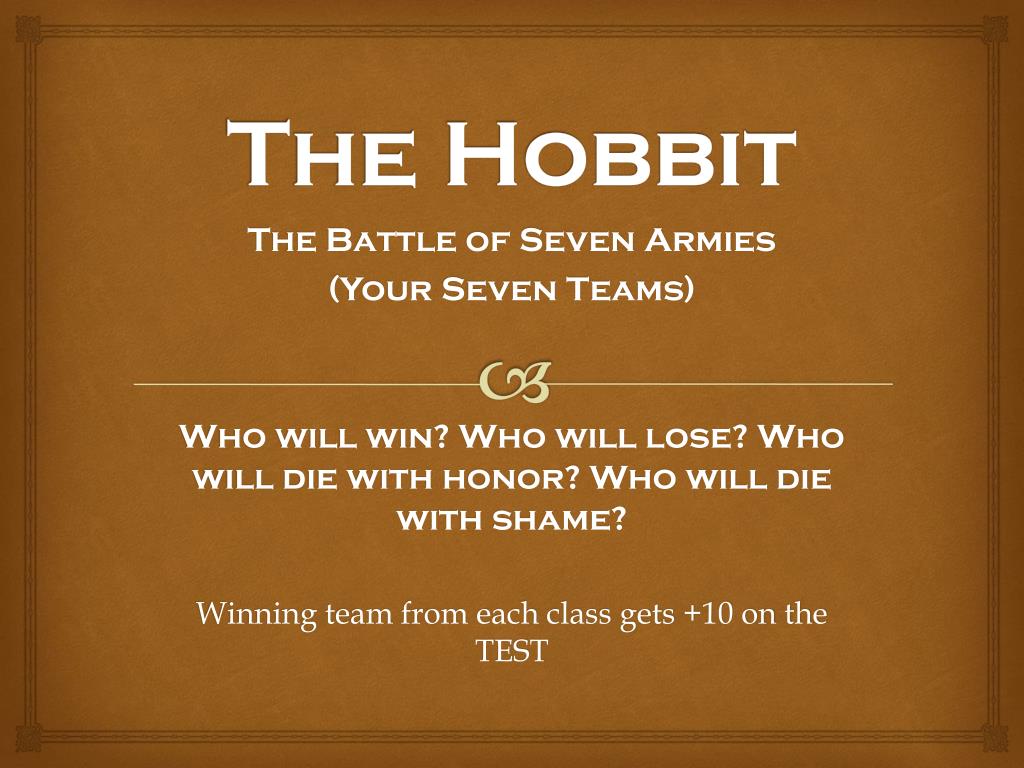 PPT - The Hobbit PowerPoint Presentation, free download - ID:2218000