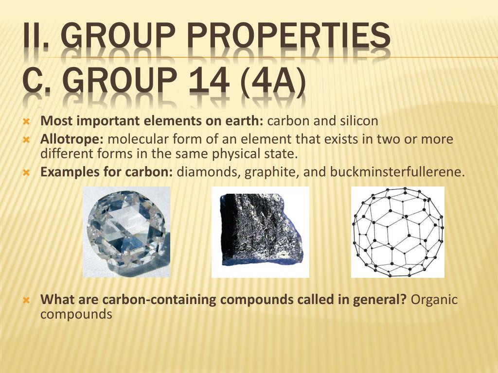 PPT - ii. Group properties C. Group 14 (4a) PowerPoint Presentation ...