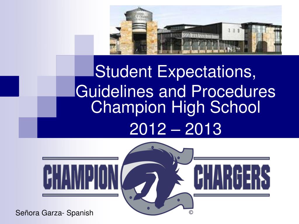 PPT - Student Expectations, Guidelines and Procedures PowerPoint ...