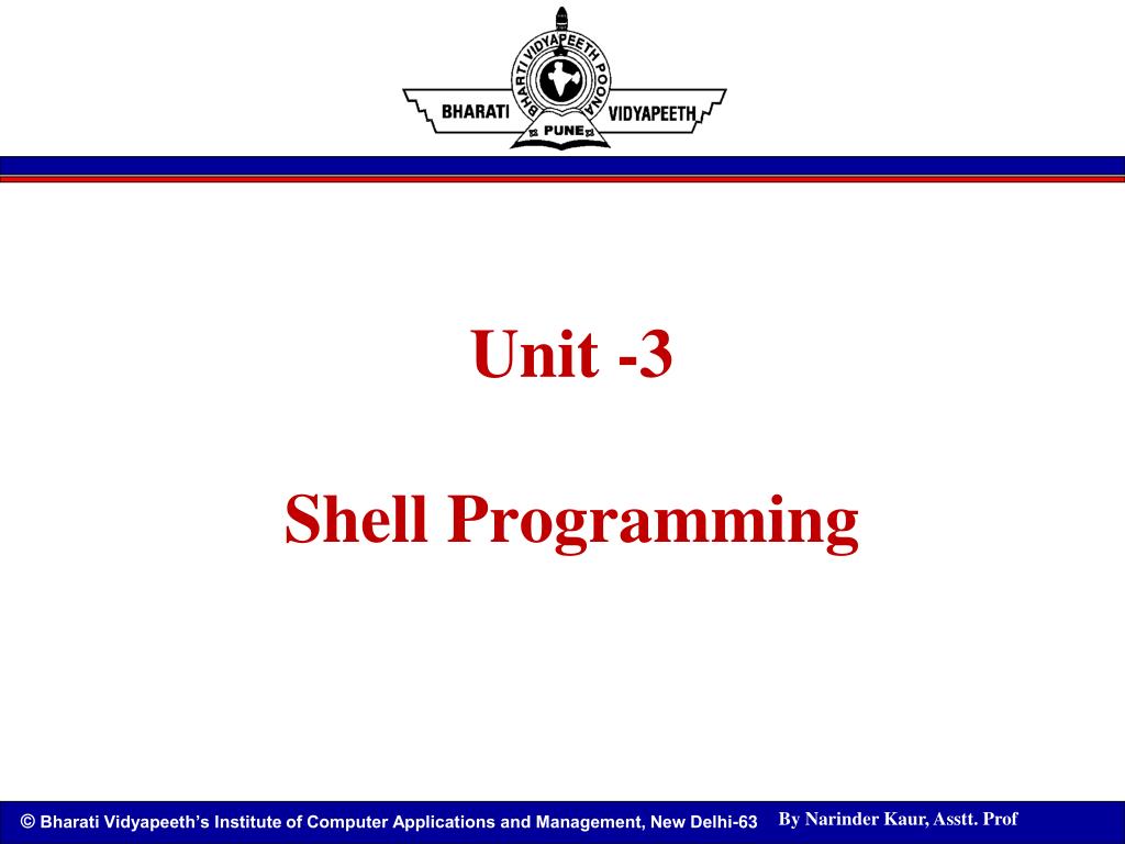 PPT - Unit -3 Shell Programming PowerPoint Presentation, free download ...