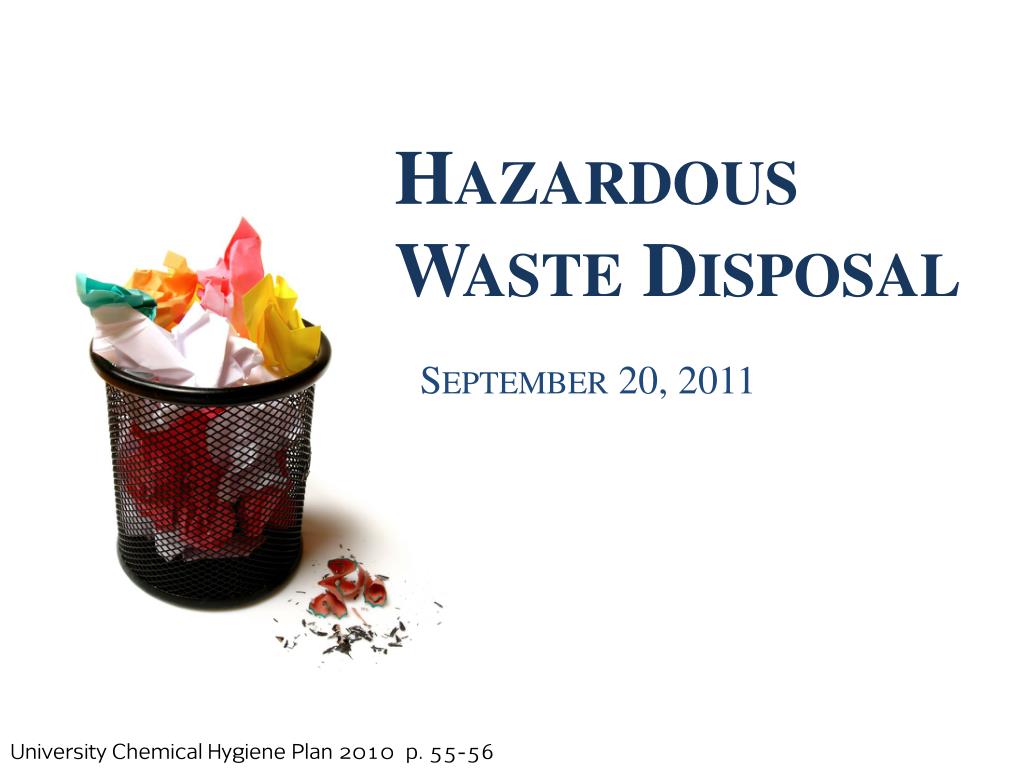PPT - Hazardous Waste Disposal PowerPoint Presentation, free download ...