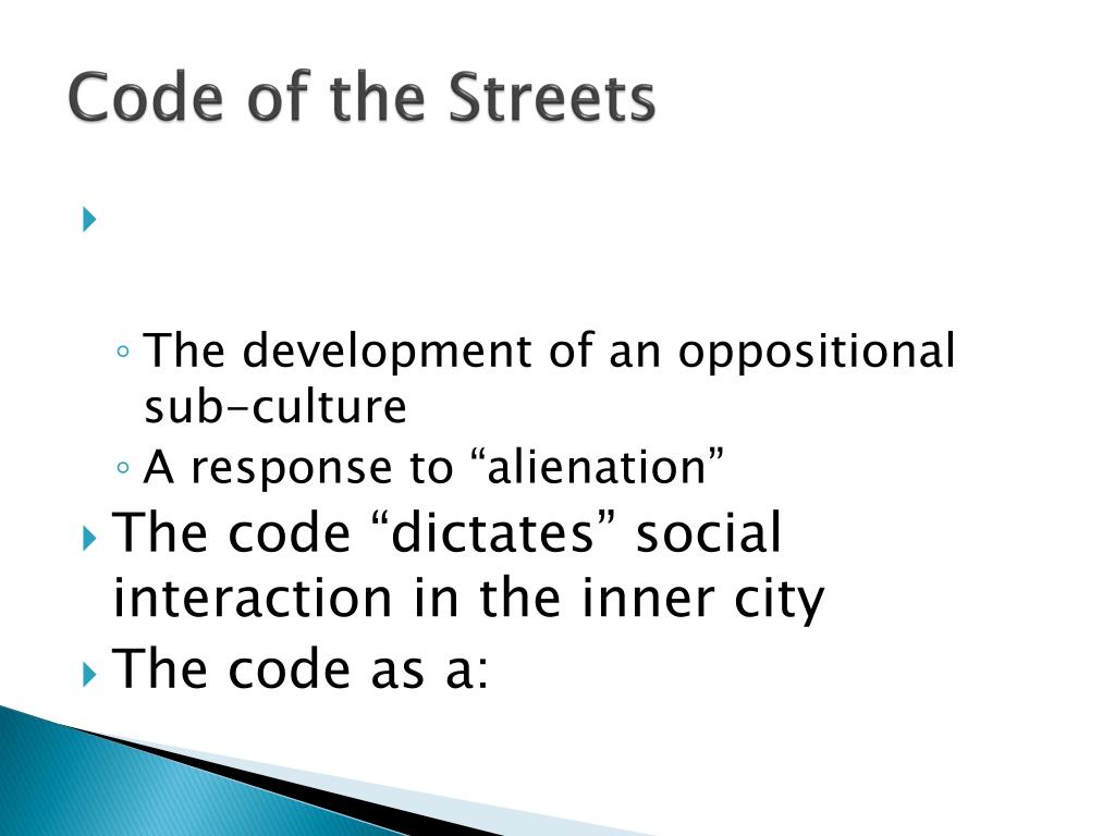 PPT - Code of the Streets PowerPoint Presentation, free download - ID ...