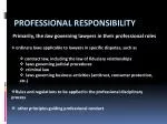 PPT - Professional Responsibility & Accountability PowerPoint ...