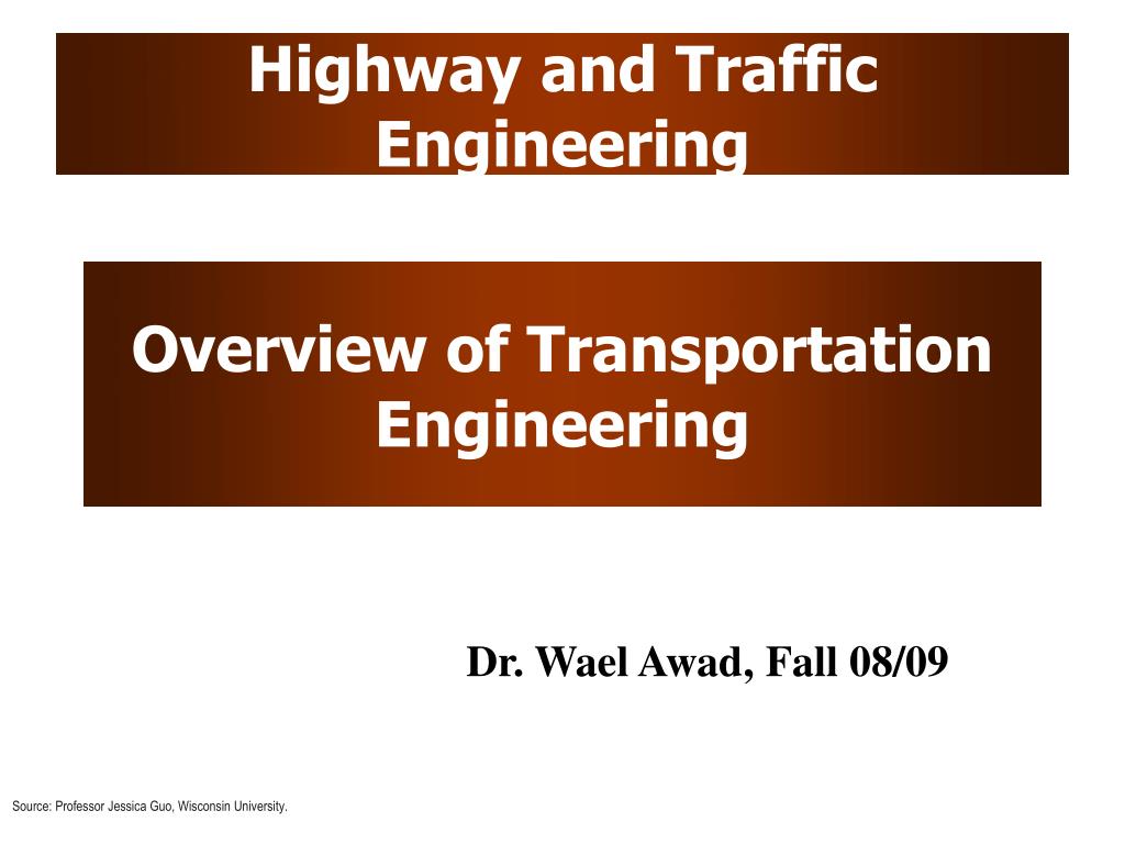 PPT - Highway and Traffic Engineering PowerPoint Presentation, free ...