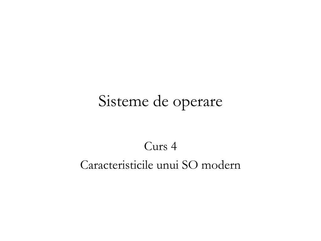 PPT - Sisteme de operare PowerPoint Presentation, free download - ID ...