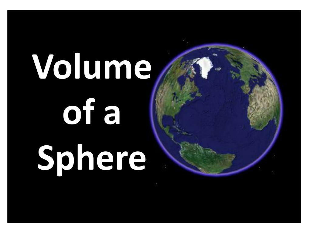 PPT - Volume of a Sphere PowerPoint Presentation, free download - ID ...