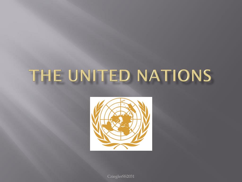 PPT - The United Nations: Promoting Global Peace and Cooperation ...