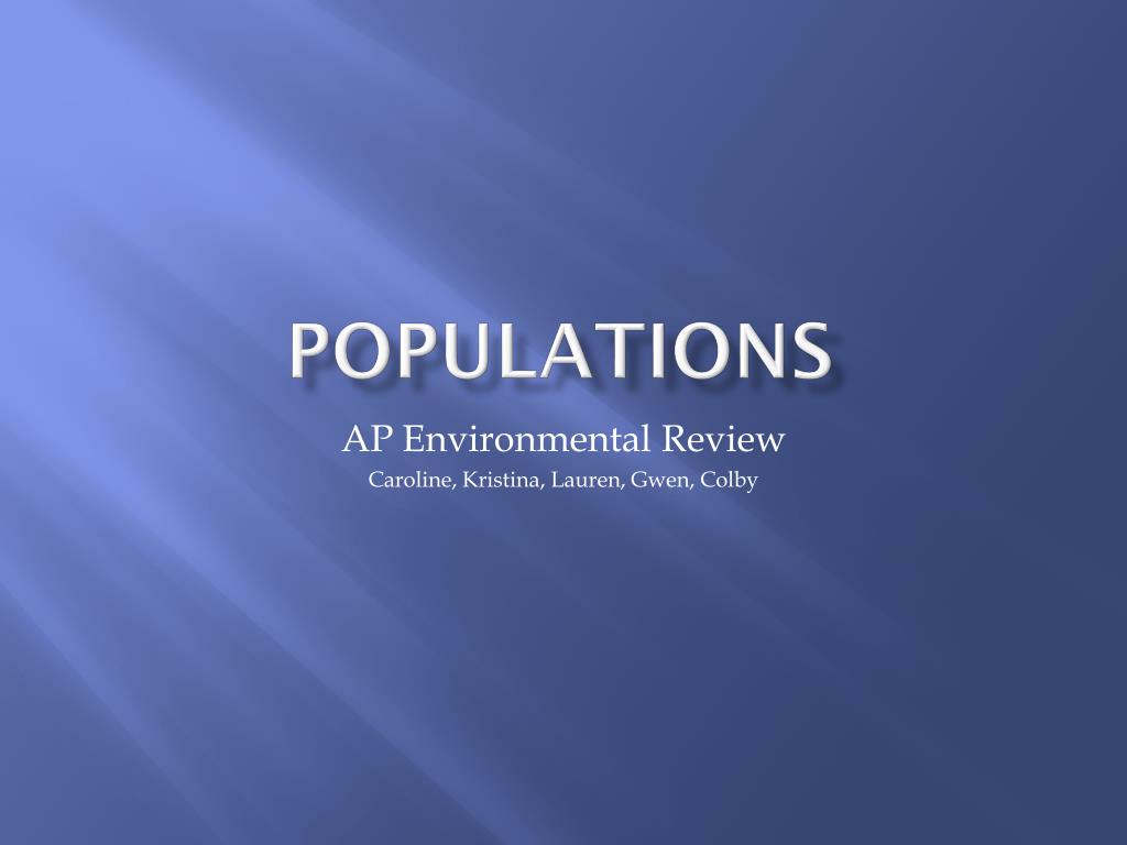 PPT - Populations PowerPoint Presentation, free download - ID:2226426