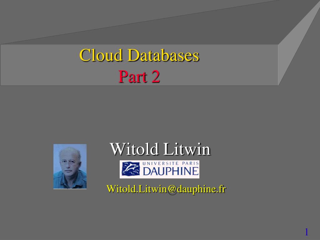 PPT - Cloud Databases Part 2 PowerPoint Presentation, free download ...